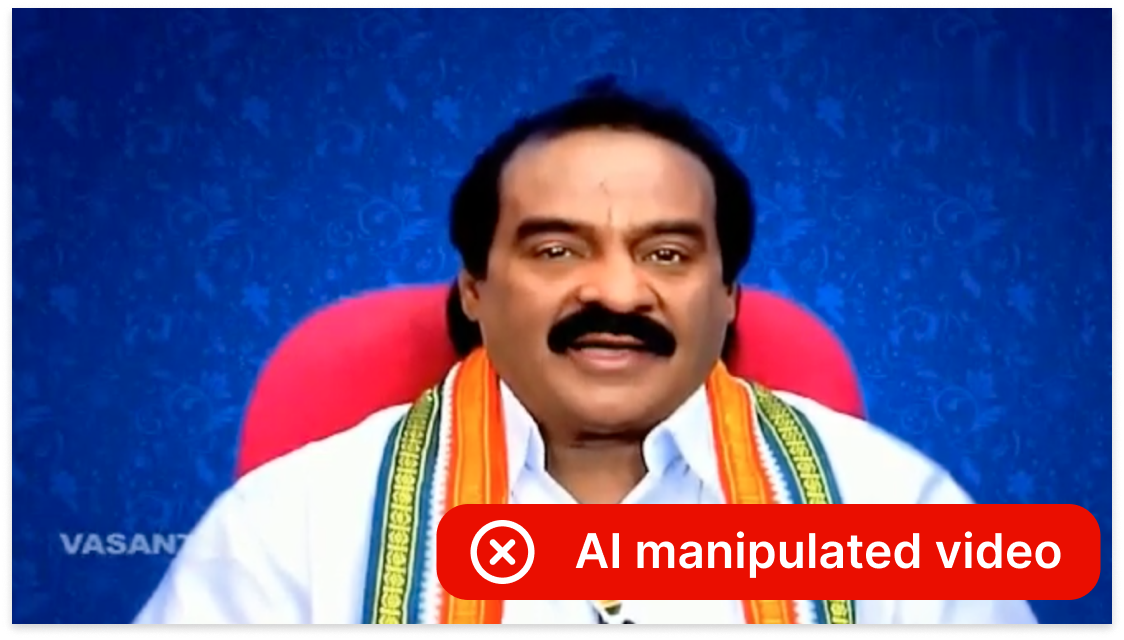 Deceased Indian Politician Makes Video